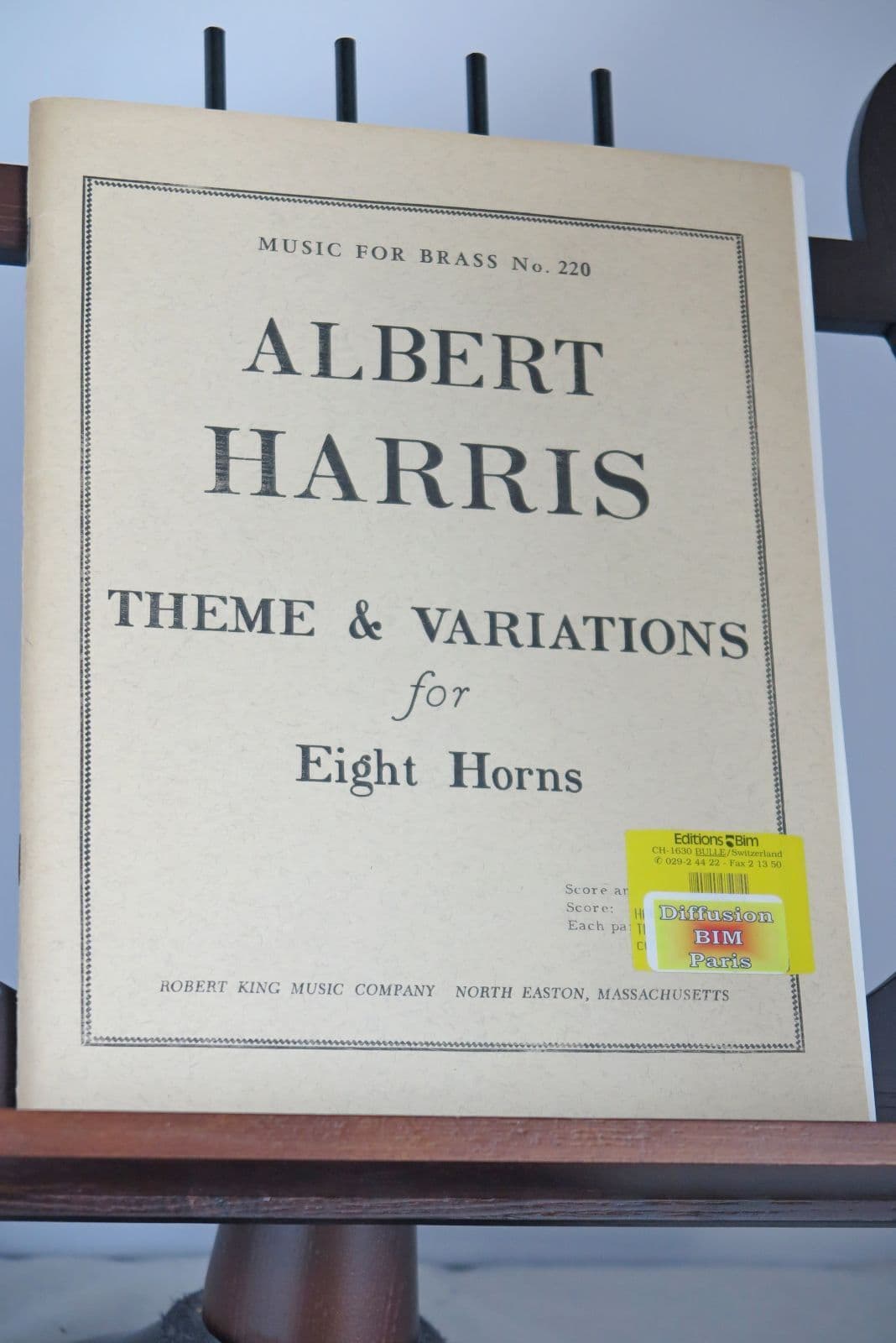 Harris A - Theme & Variations for 8 Horns GoodSheetMusic.com